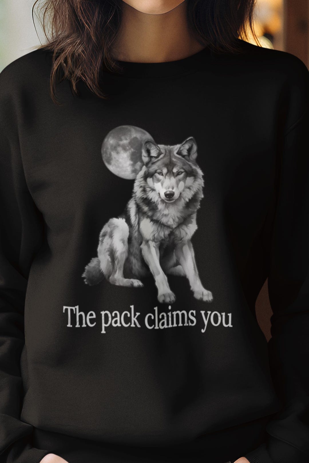 Omegaverse Romance Reader Quote Sweatshirt | the Pack Claims You Wolf ...