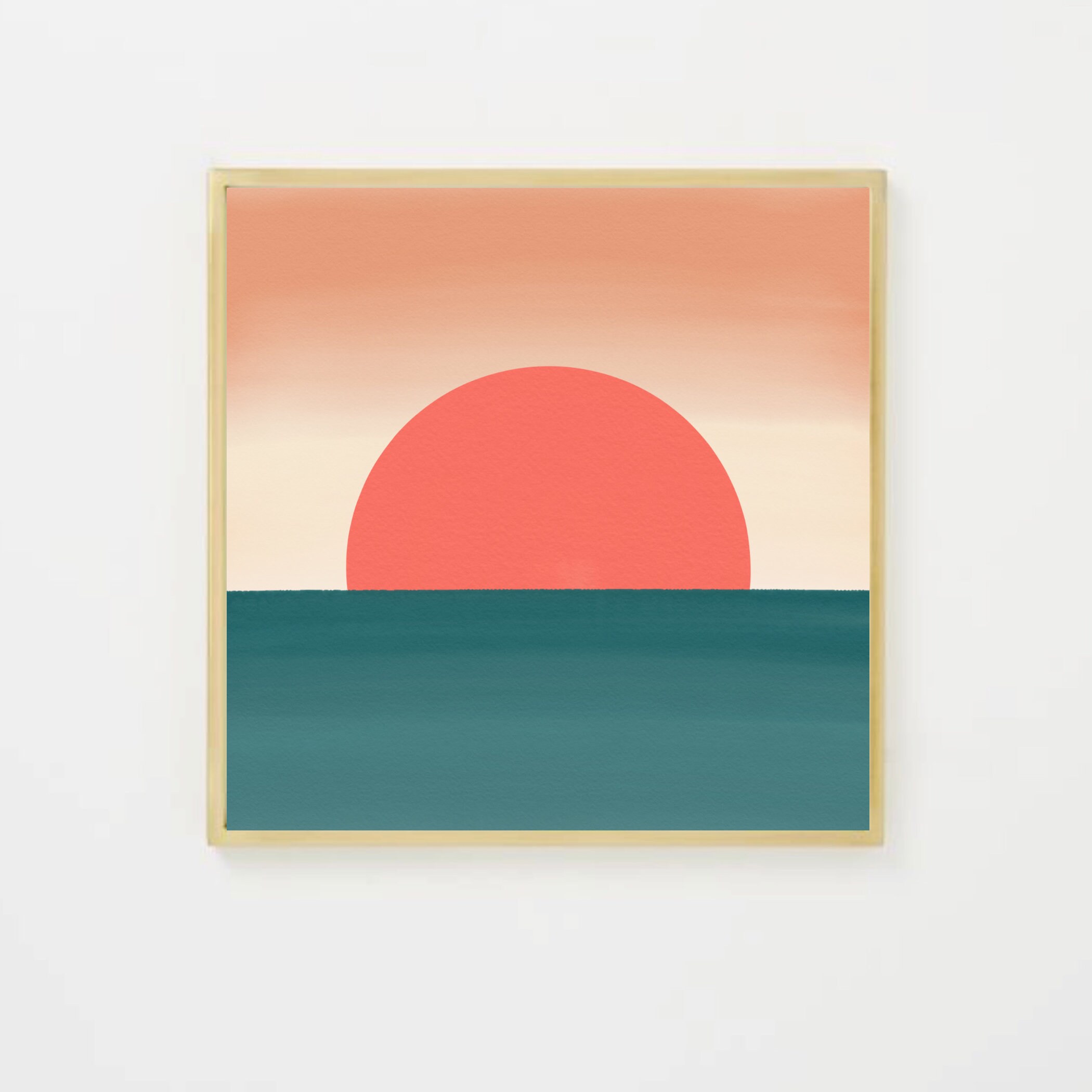 Art & Collectibles Abstract Sunset Art Print Prints Digital Prints etna ...