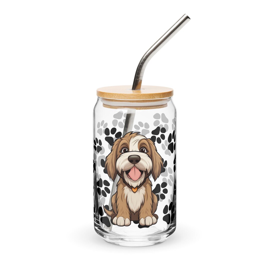 Spinone Italiano Glass Can- Adorable Dog Gift, Dog Mom/dad Gift, Pet ...