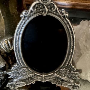 MINI Angelic Black Scrying Mirror - Etsy