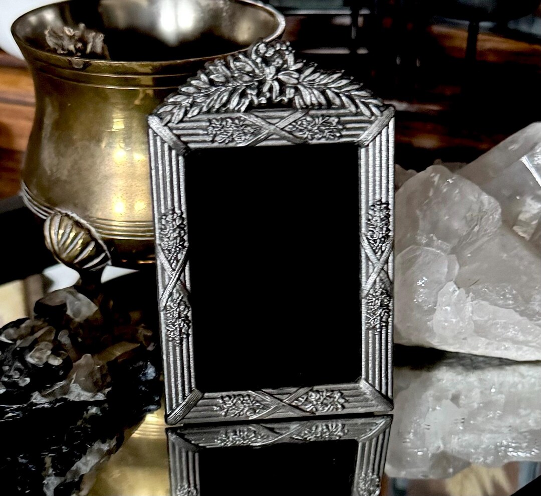 MINI Ornate Black Scrying Mirror - Etsy