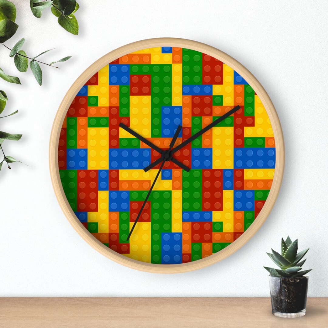 WALL CLOCK Bricks Wall Clock - Etsy