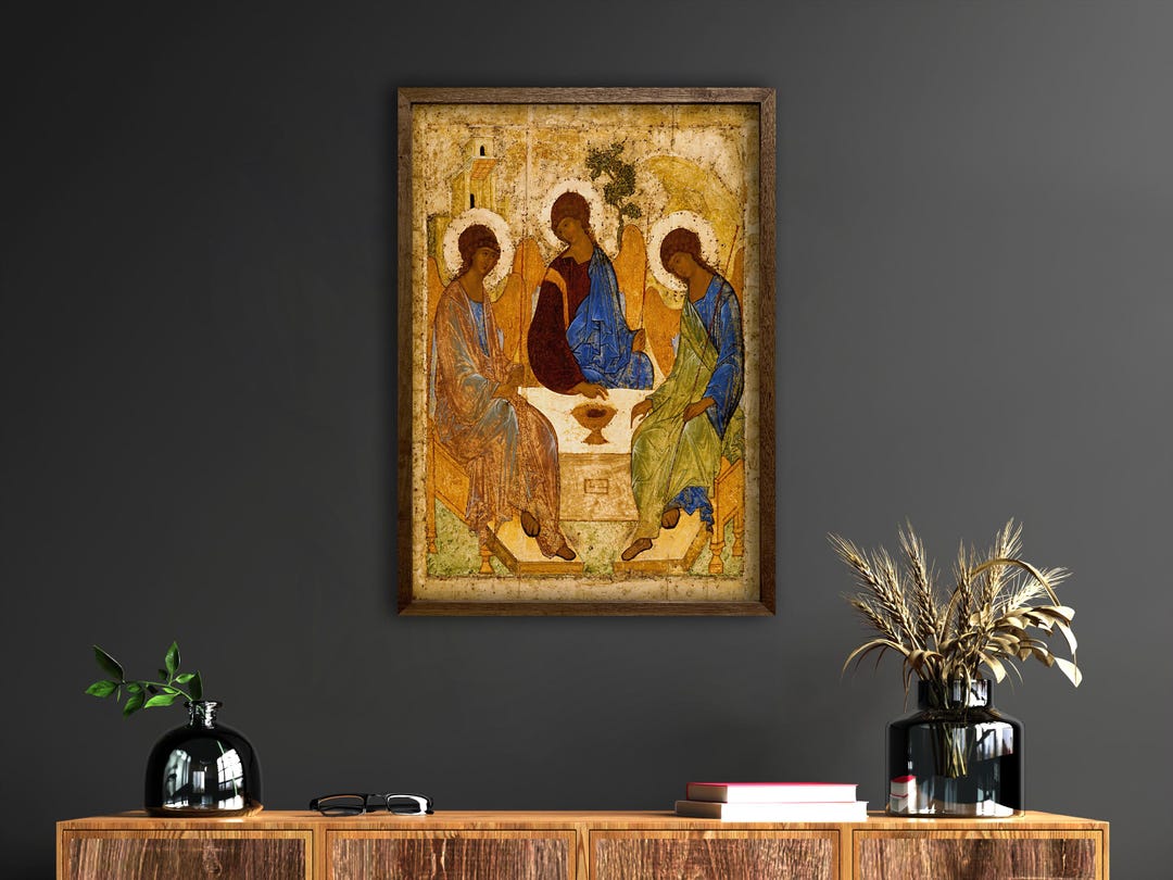The Holy Trinity by Andrei Rublev Print Poster,andrei Rublev Canvas ...