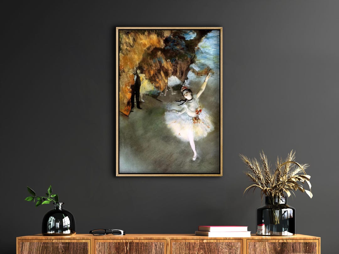 Edgar Degas Star Dancer on Stage,impressionist Ballerina Portrait ...