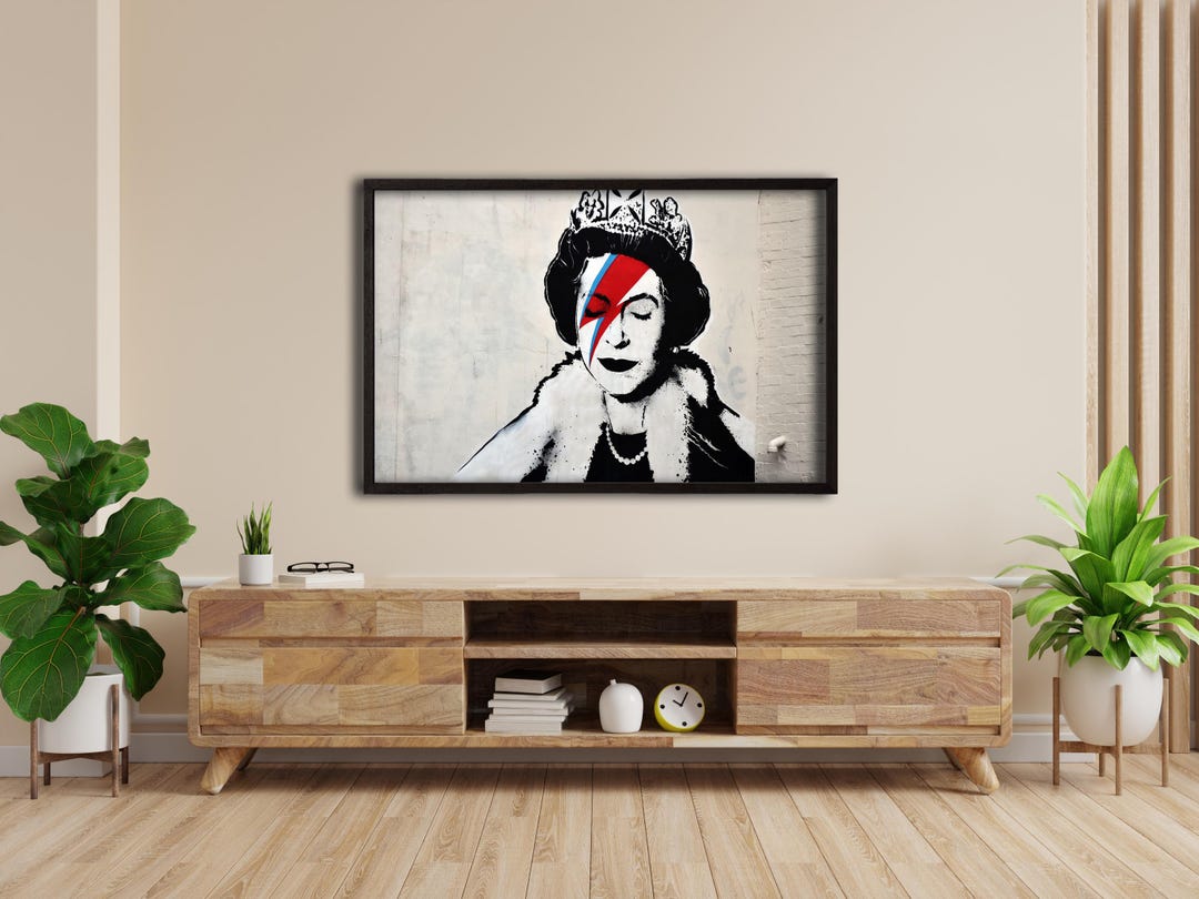 Banksy Ziggy Queen,banksy Graffiti Street Art,wall Art Canvas Print,man ...