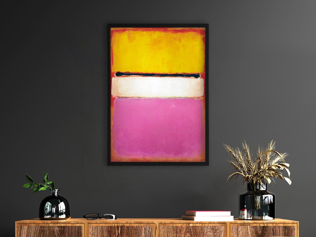 Mark Rothko White Center Canvas/poster Art Reproduction, Rothko ...