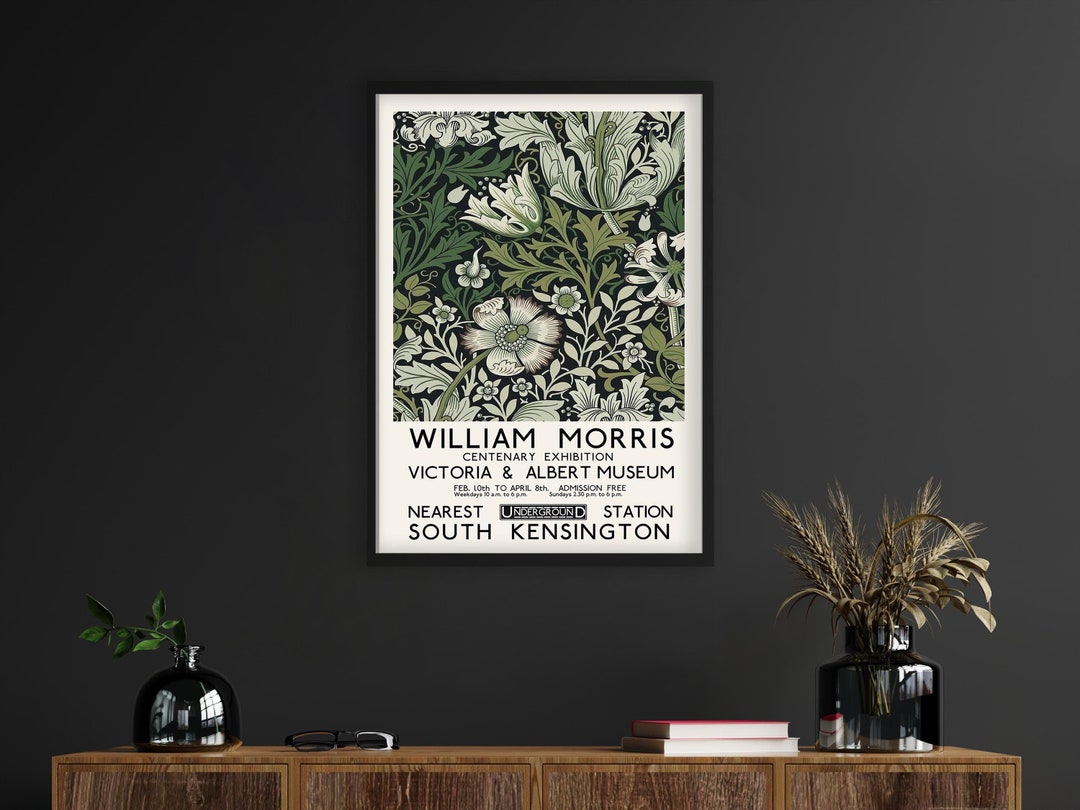 Art Nouveau, William Morris Exhibition Poster, Victoria and Albert ...