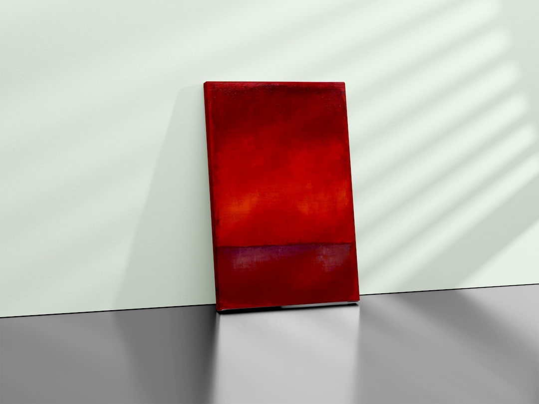 Mark Rothko Red Canvas Wall Art , Mark Rothko Production , Modern Wall ...