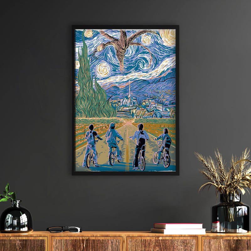 Strangers Things Painting - Etsy