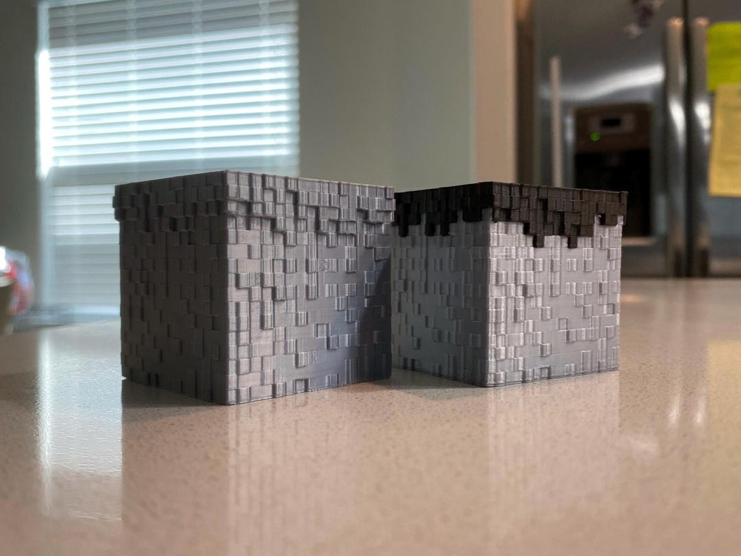 Minecraft Grass Block Trophy Decoration silver - Etsy
