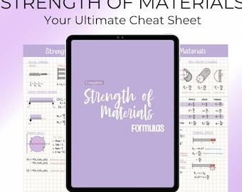 Geotechnical Engineering Cheat Sheet, Printable Study Guides, Best for ...