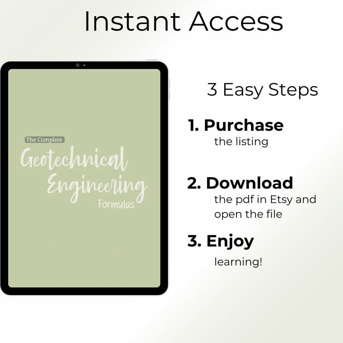 Geotechnical Engineering Cheat Sheet, Printable Study Guides, Best for Engineering Student ...