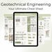 Geotechnical Engineering Cheat Sheet, Printable Study Guides, Best for Engineering Student ...