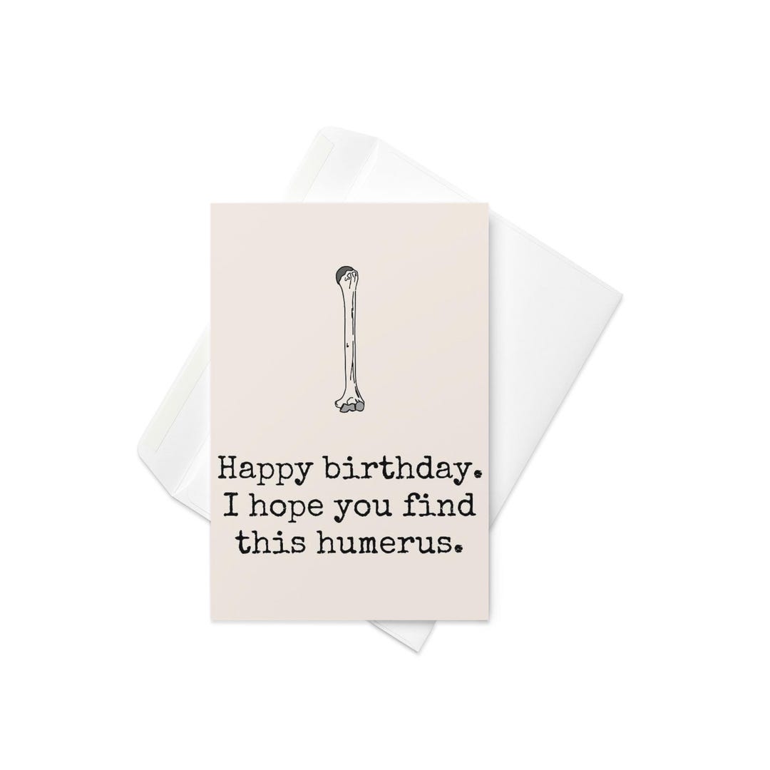 Funny, humerus Greeting Card - Etsy
