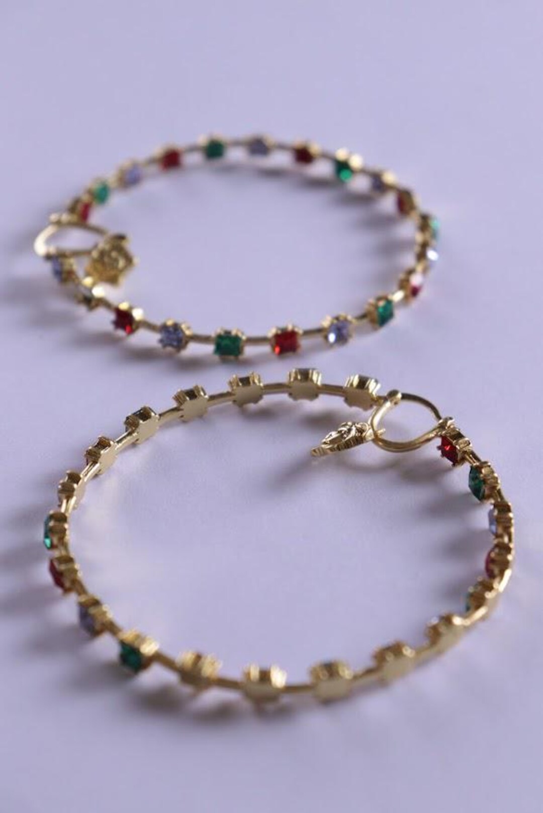 Vintage Versace Gold Plated Stunning Multicolor Stones Cuff Bracelet - Etsy