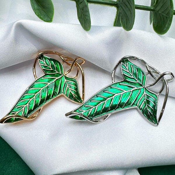 Elven Leaf Brooch - Etsy