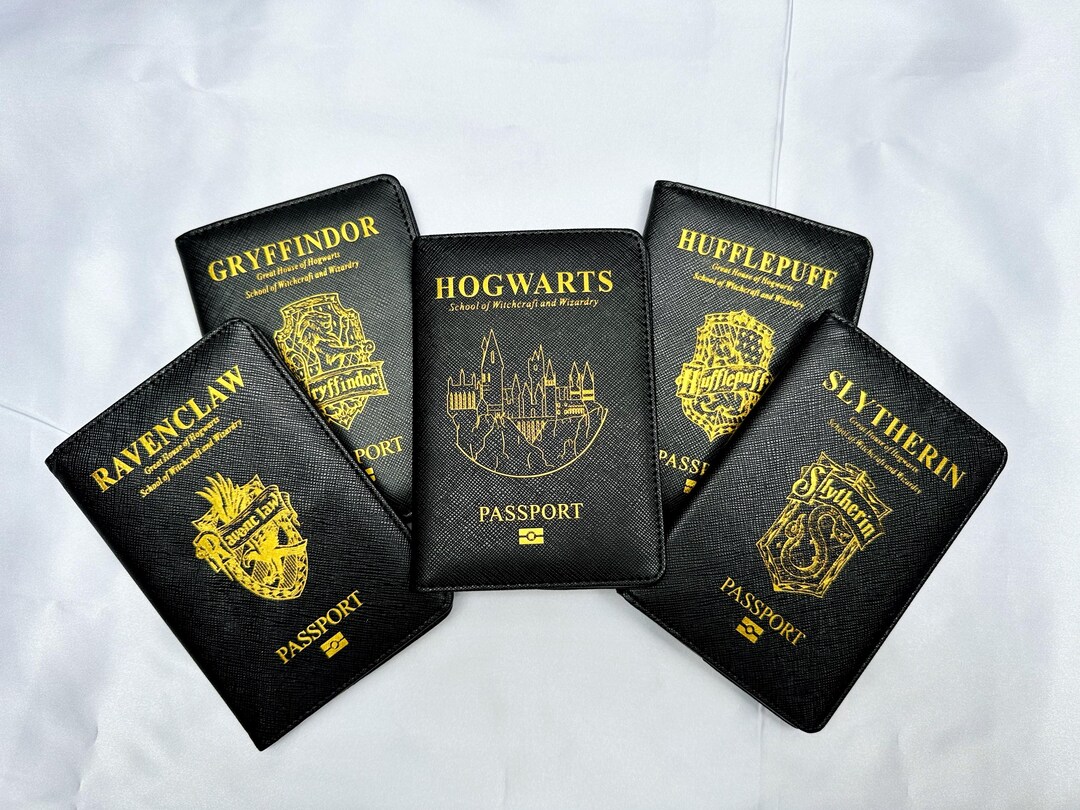 Magical World Passport Cover, Faux Leather Wizarding Passport Cover ...