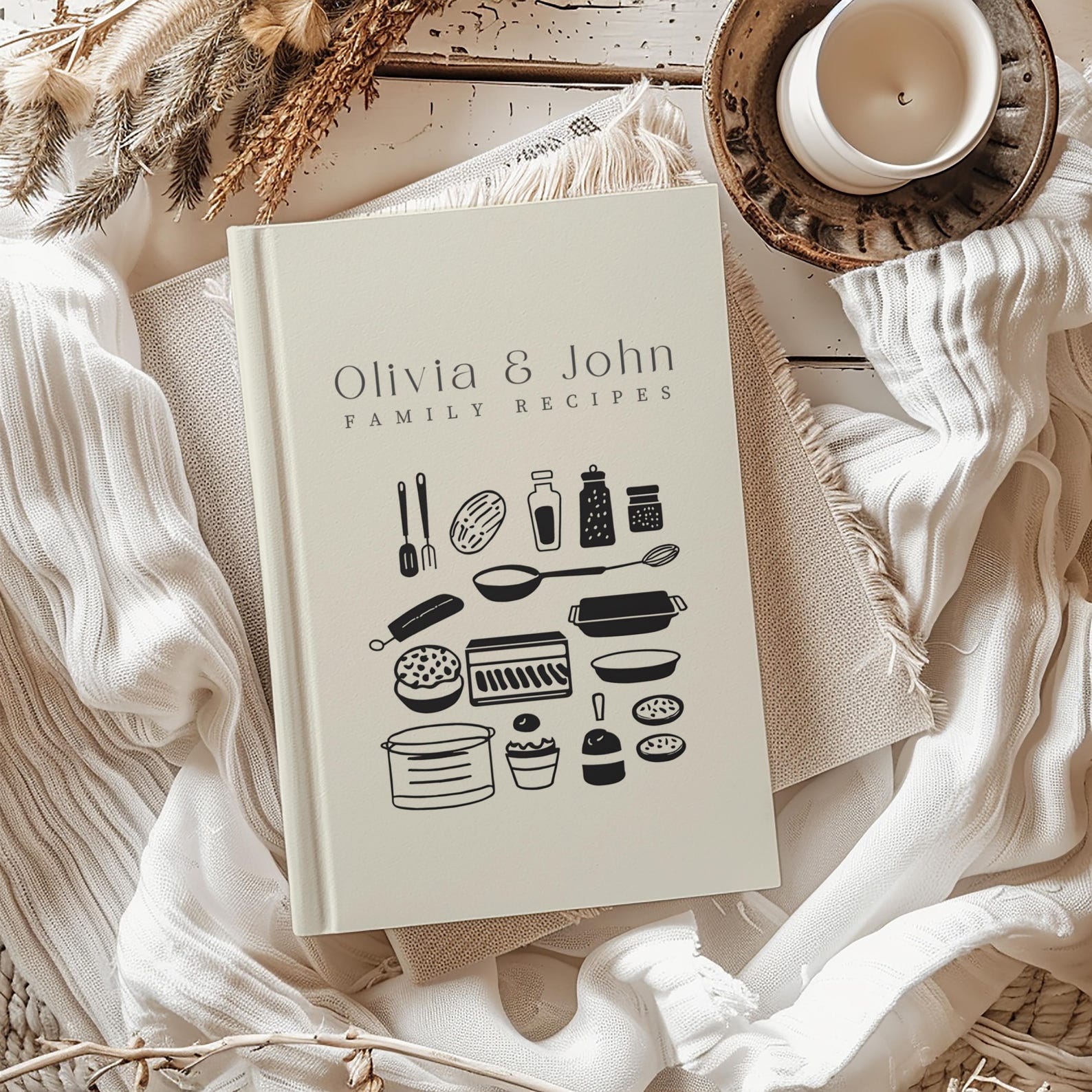 Personalized Recipe Book: Custom Family Cookbook, Cooking Journal - Etsy