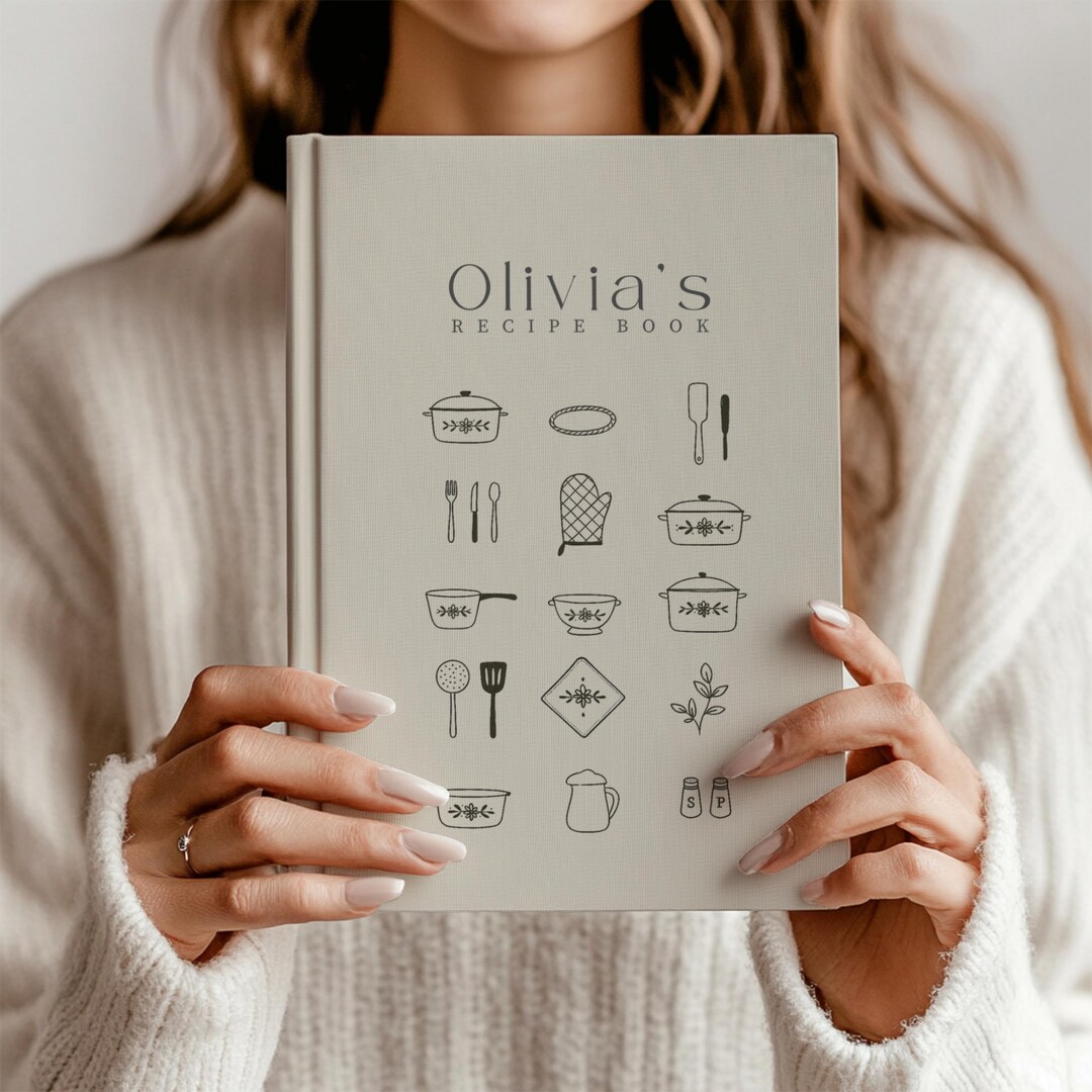 Personalized Recipe Book: Custom Cookbook, Family Chef Journal - Etsy