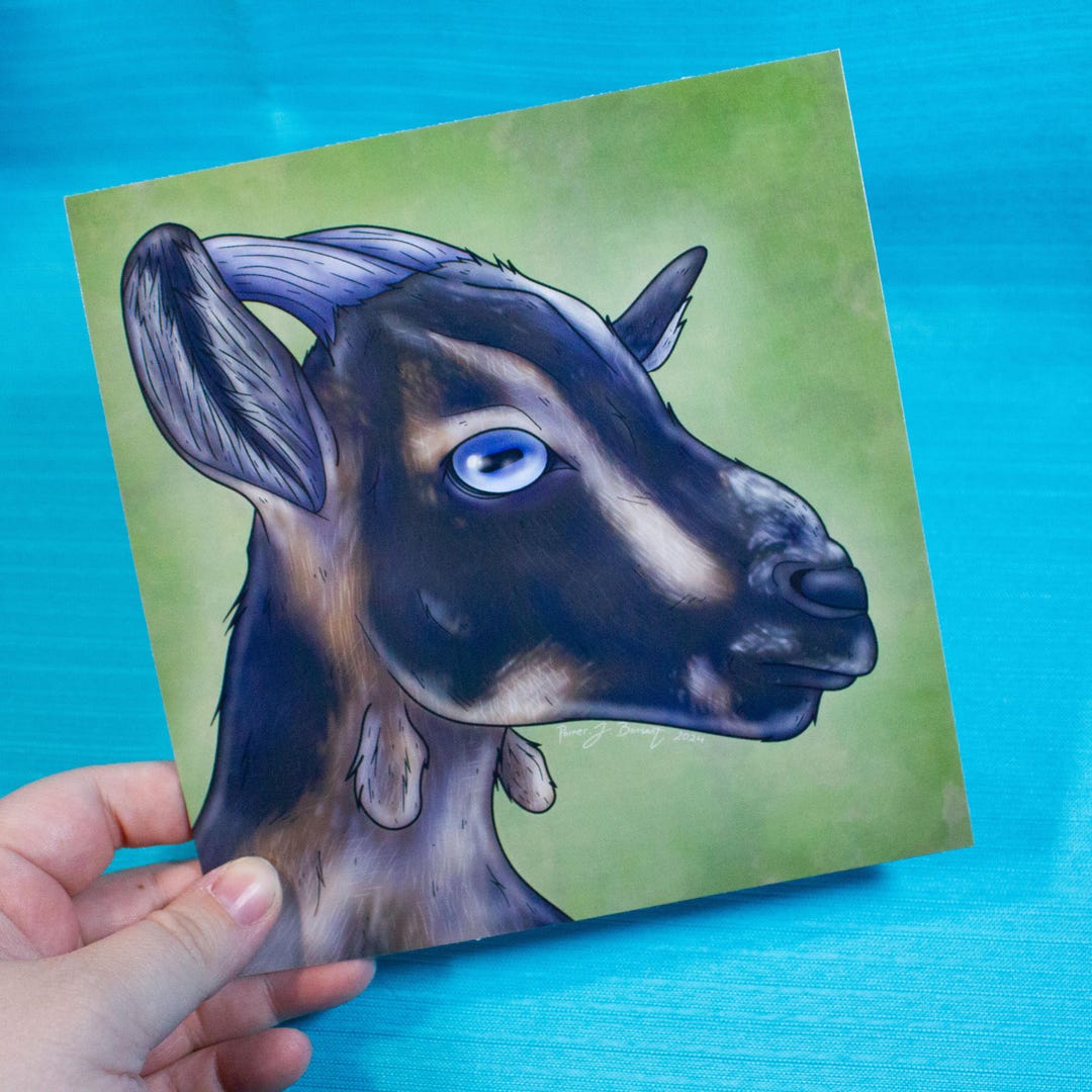 Goat Art Print - Etsy