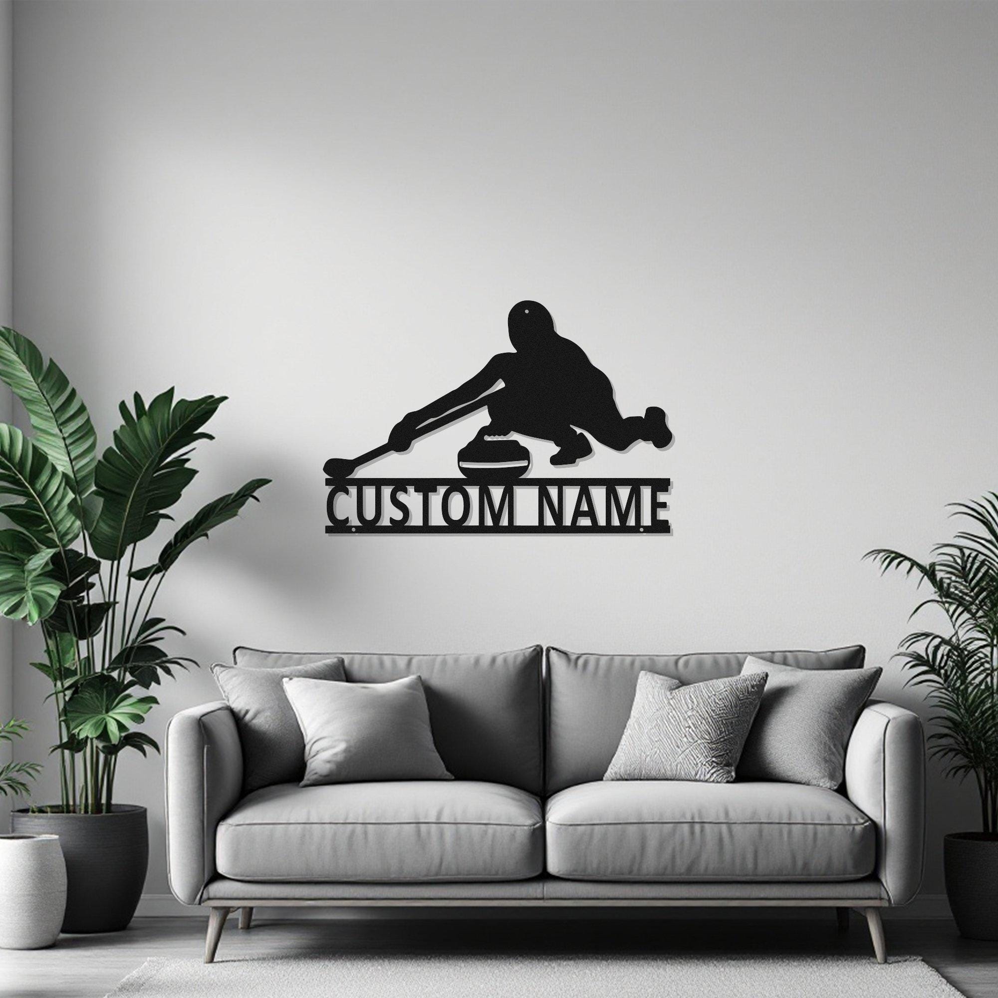 Custom Curling Metal Wall Art With LED Light: Personalized Name Sign - Etsy