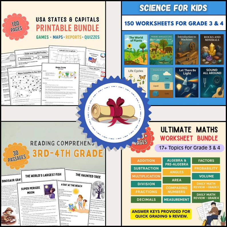 5th Grade Science Worksheets, Matter Properties Unit, NGSS Aligned ...
