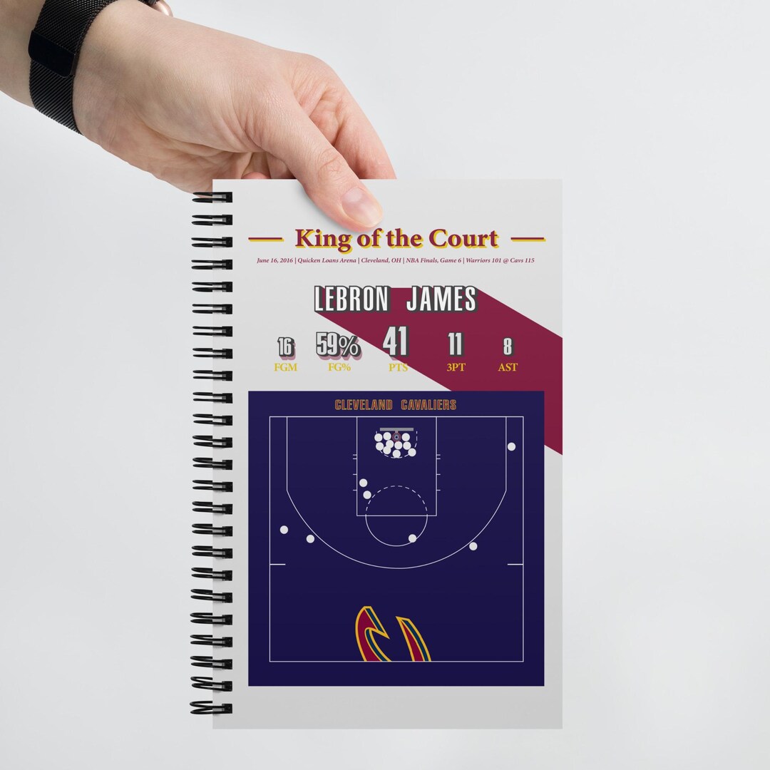 Lebron James NBA Notebook | Gift NBA Memorabilia | Journaling Sketching ...