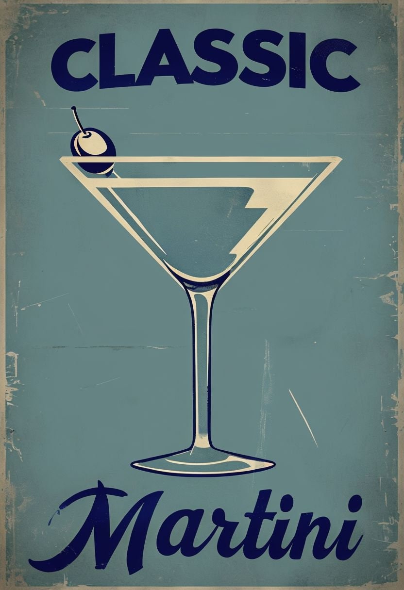 Martini Art Bundle, Classic Martini Art, Digital Download Bundle ...
