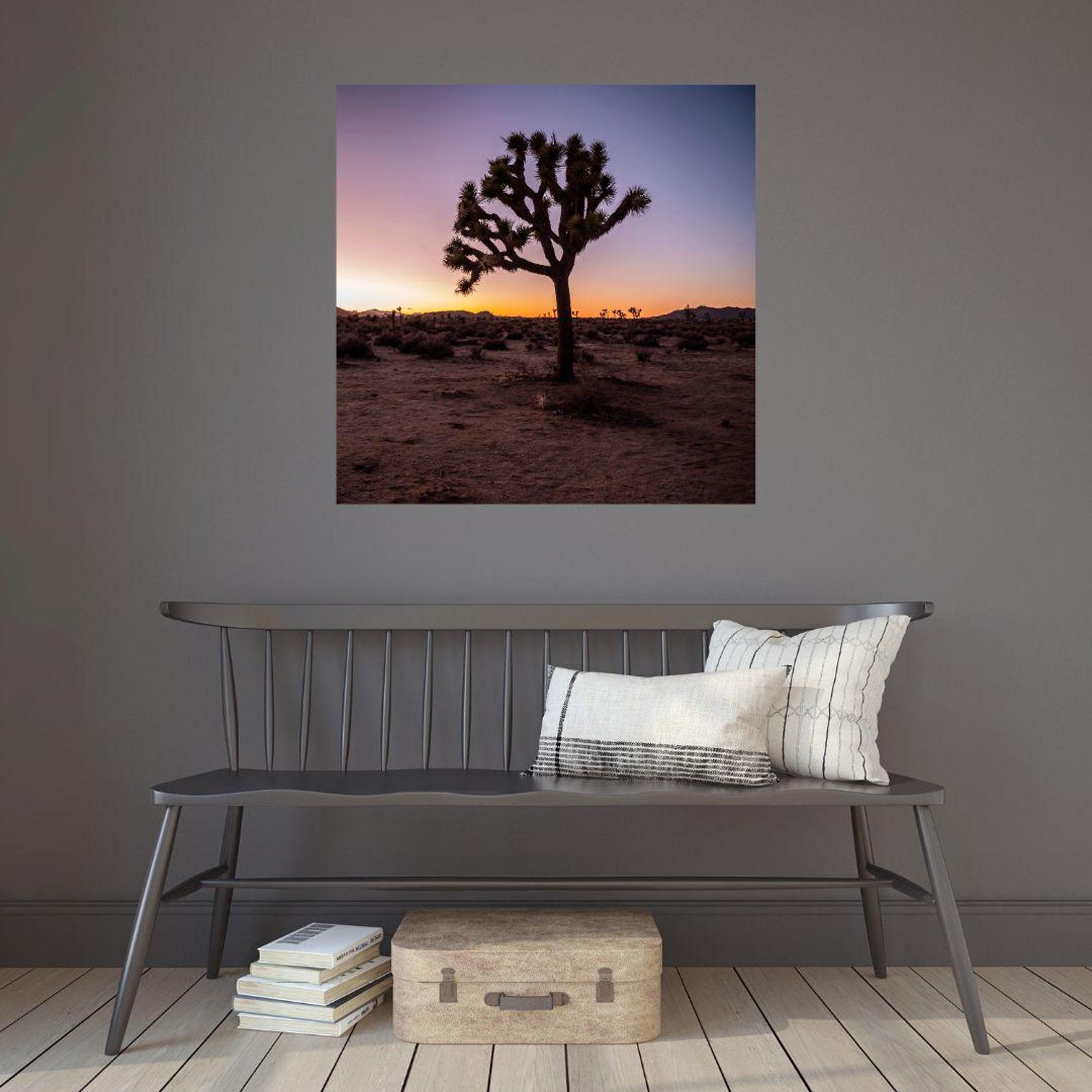 Joshua Tree Print at Sunset | Digital Desert Landscape Fine Photography ...