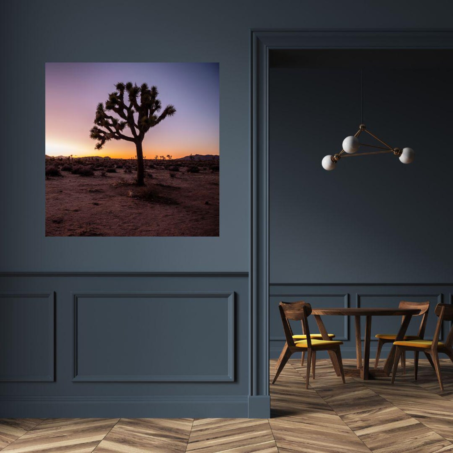 Joshua Tree Print at Sunset | Digital Desert Landscape Fine Photography ...