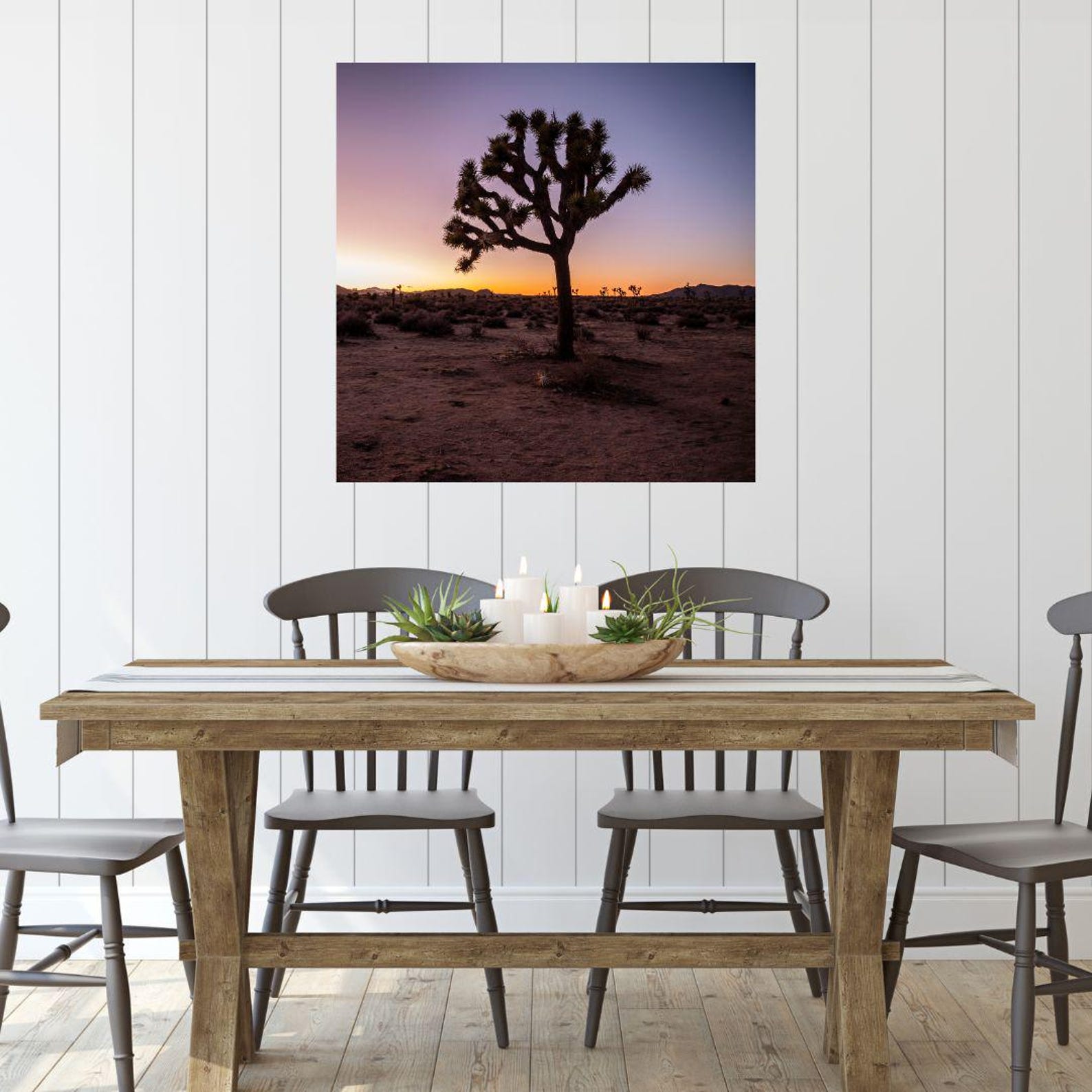 Joshua Tree Print at Sunset | Digital Desert Landscape Fine Photography ...
