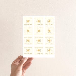 A Little Ray of Sunshine Sticker - Digital Canva Template - Etsy