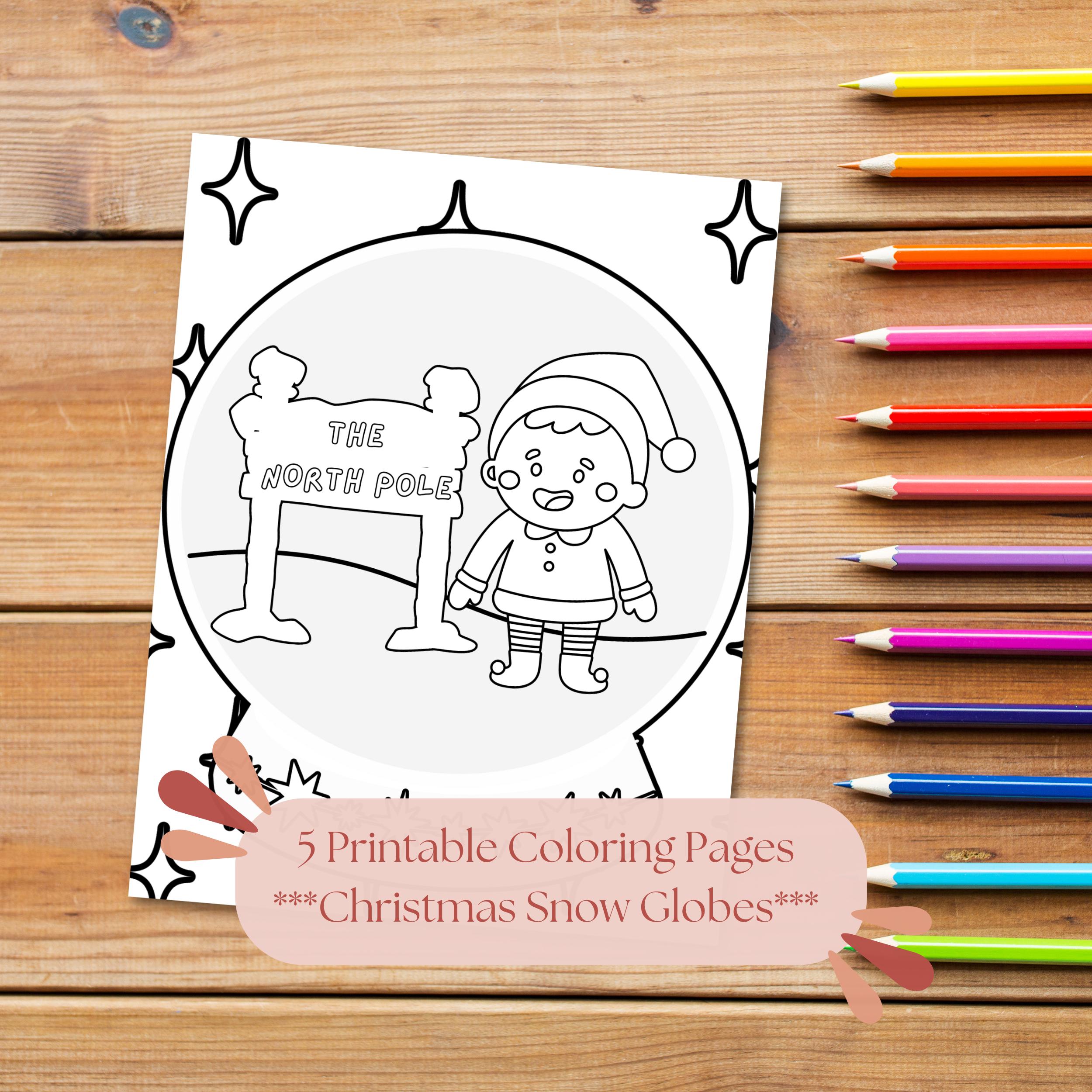 5 PDF & JPG Printable Coloring Pages | Christmas Coloring Pages ...