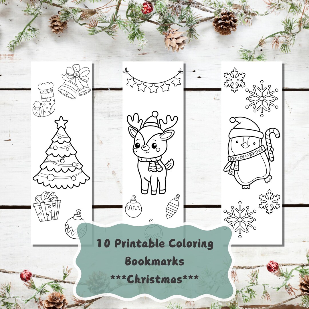 10 PDF & JPG Printable Bookmarks | Printable Coloring Bookmarks ...