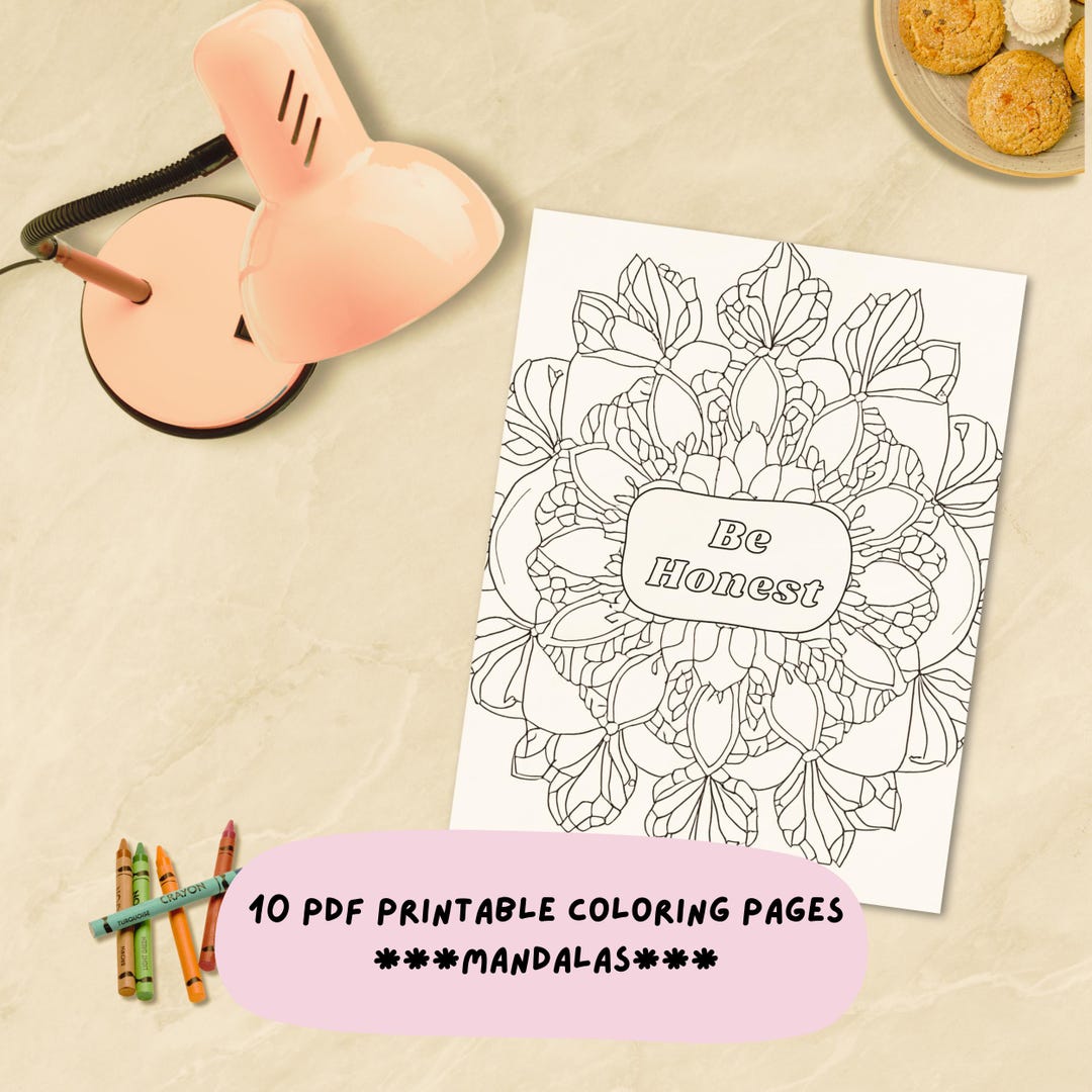 10 PDF Printable Coloring Pages Be Attitudes Mandala Coloring Pages ...