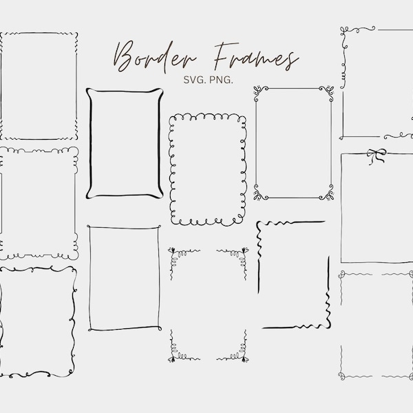 Border Doodles - Etsy