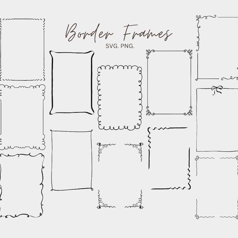 Doodle Border - Etsy