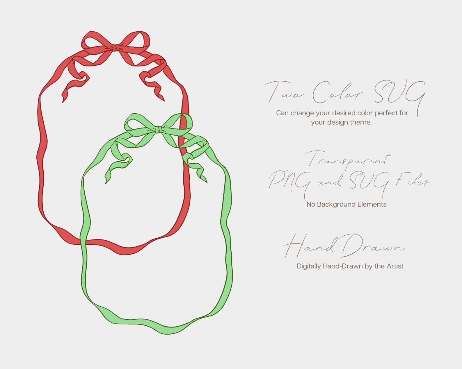 Hand Drawn Ribbon Frames Set | Coquette Elements | Border Icons ...