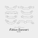 Hand-drawn Ribbon Banner Clipart - PNG SVG Vintage Ribbons for ...