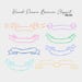 Hand-drawn Ribbon Banner Clipart - PNG SVG Vintage Ribbons for ...