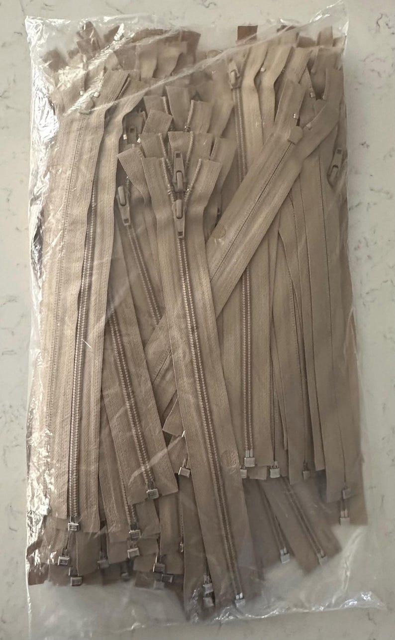 Zippers - Ykk Cif-56 DA86 E 5/8 Pack/100. Tan, Brown or Black - Etsy