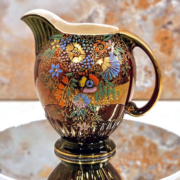 Crown Devon Creamer - Etsy