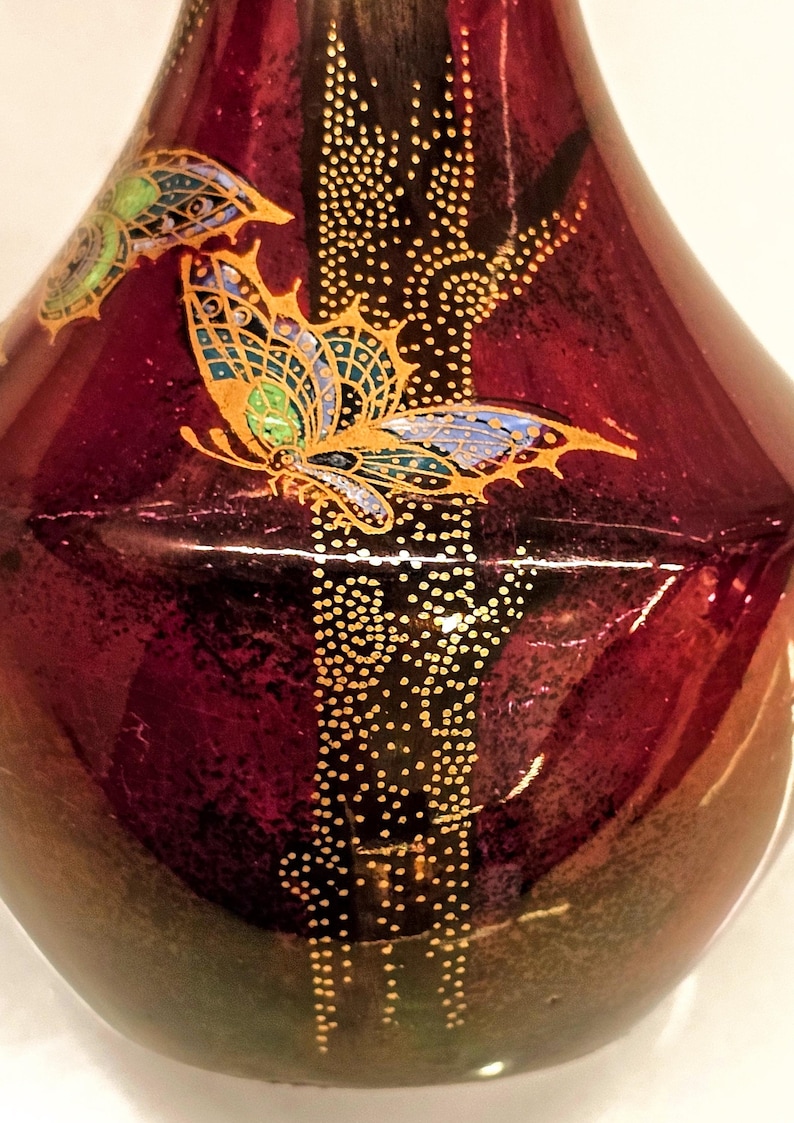 Rare 1920s Crown Devon Fieldings Sylvan Lusterine 'rouge Royale' Gilded ...