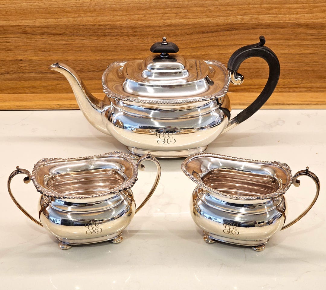 Rare 1920s Antique Hardy Brothers Silver Plated Tea Set: Tea Pot ...
