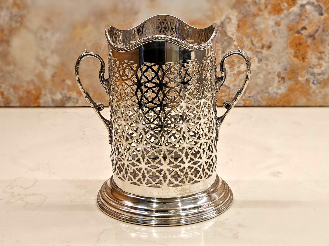 Antique 1890s Victorian Boardman & Glossop Silver Plated Wine Bottle ...