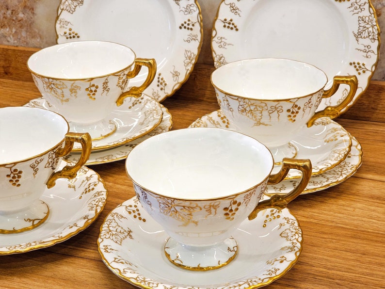 Royal Crown Derby Rare, Vintage Bone China Elegant 'vine' Trio of Tea ...
