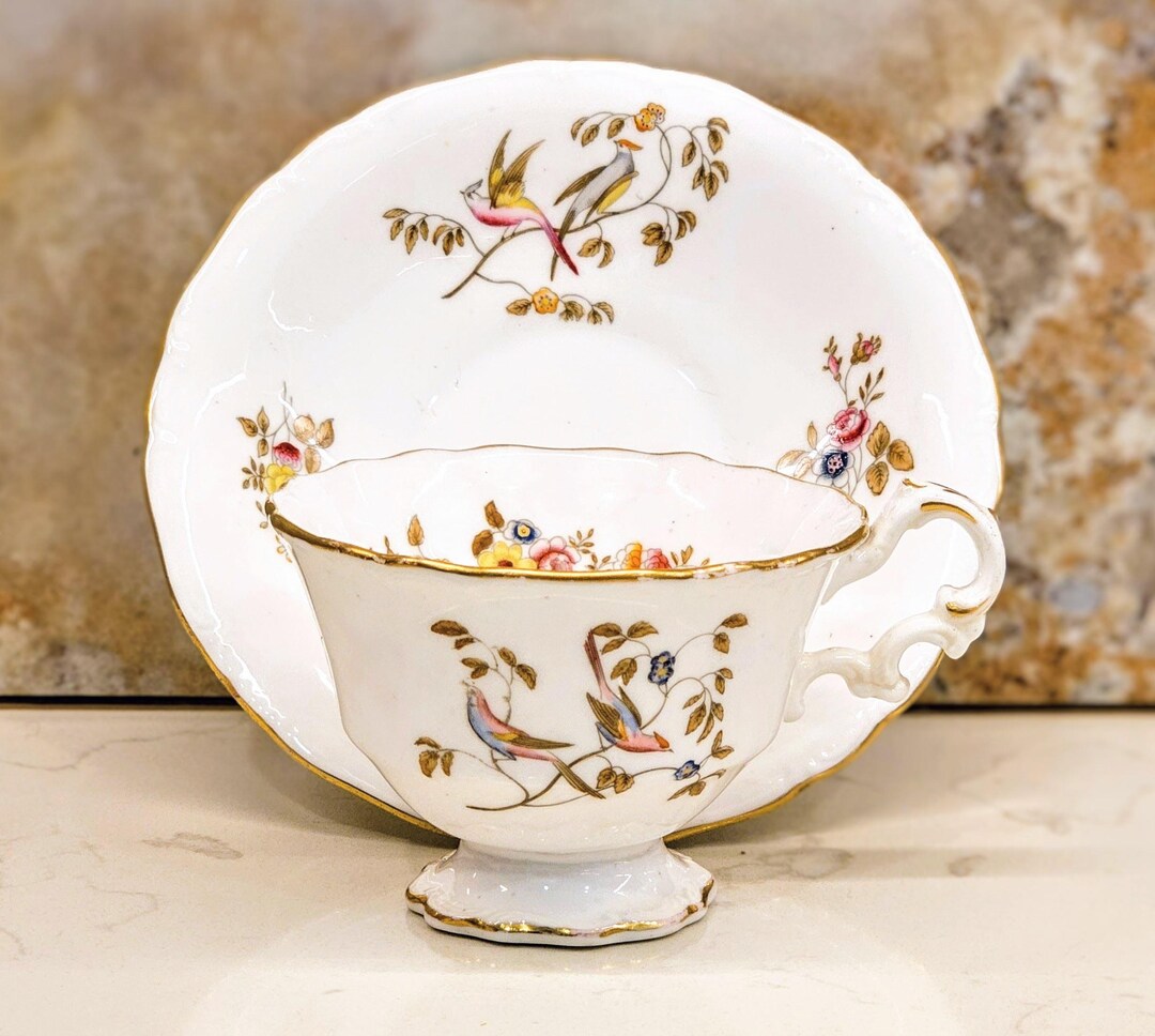 Rare 1840s Hand Painted Copeland & Garrett (late Spode) Felspar Teacup ...