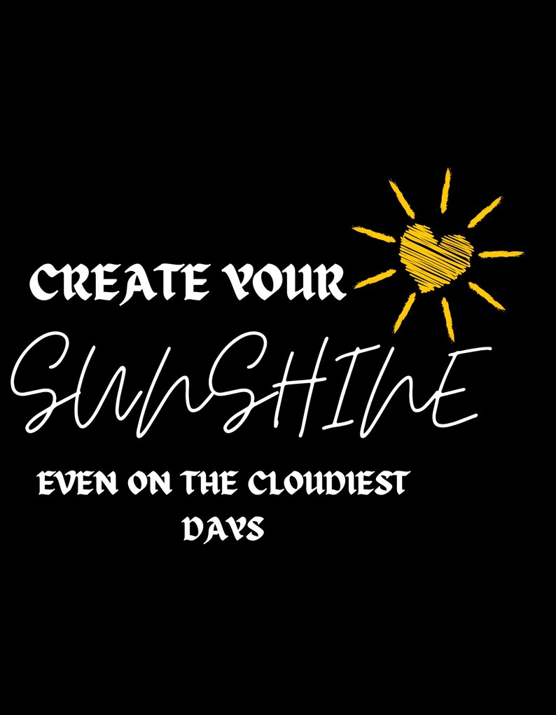 Create Your Sunshine Digital Art Design - Etsy
