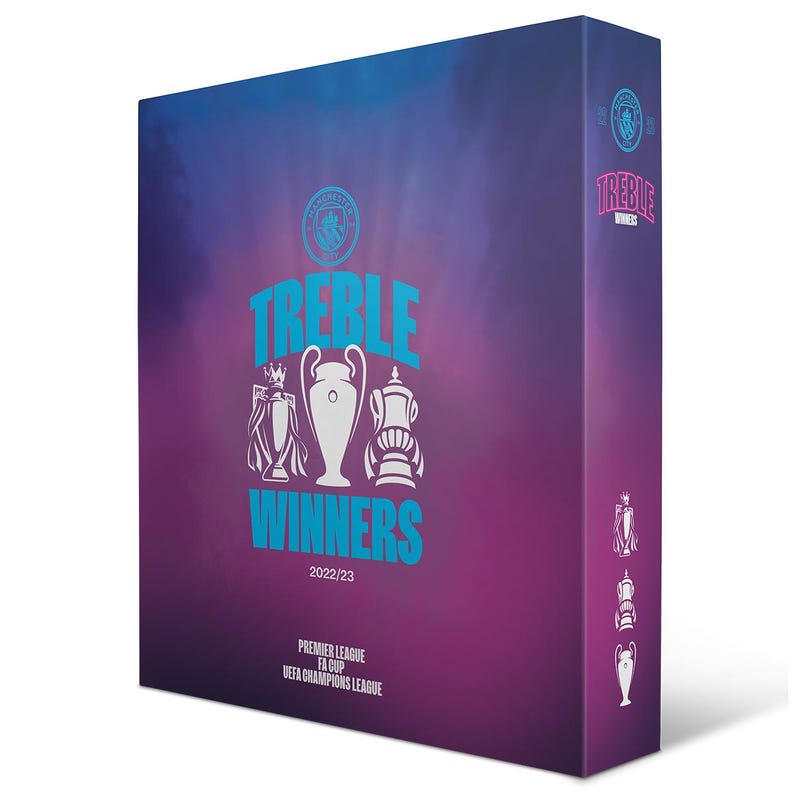 Manchester City Treble Winners Collectors Set - Etsy