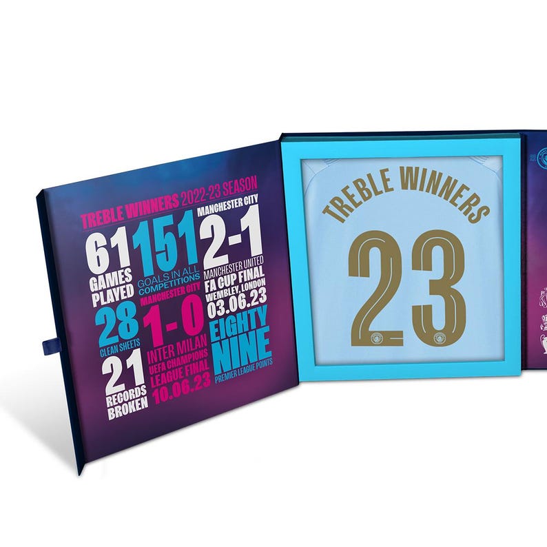 Manchester City Treble Winners Collectors Set - Etsy